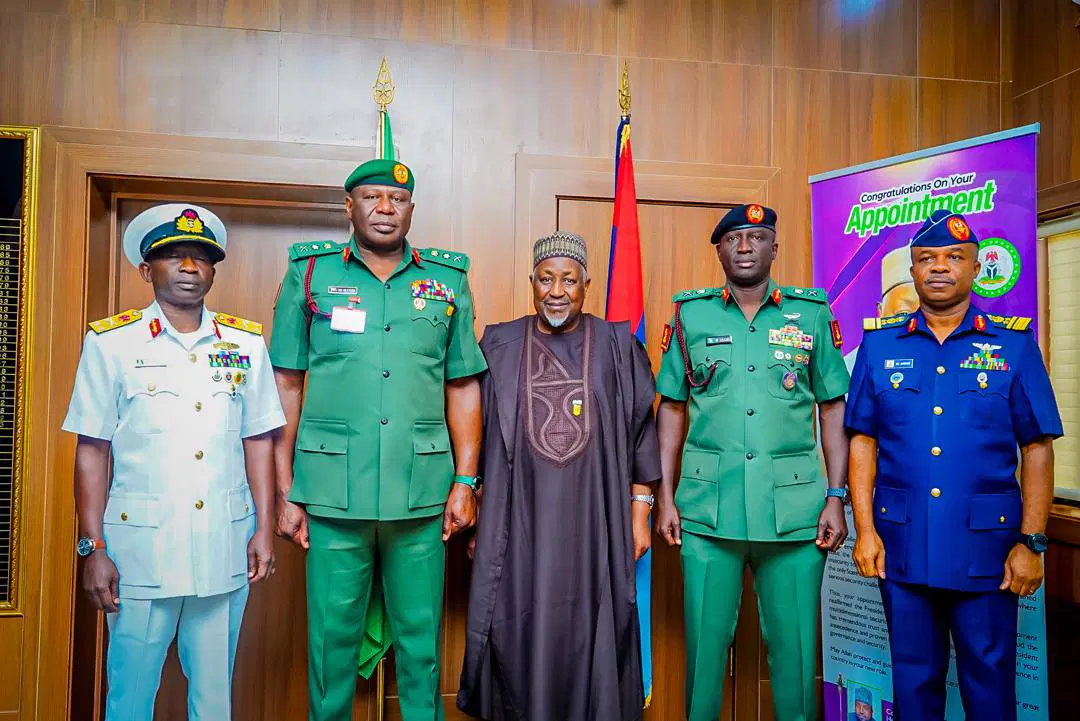 Unity In Command: Badaru Meets With New Military Chiefs In Abuja ...