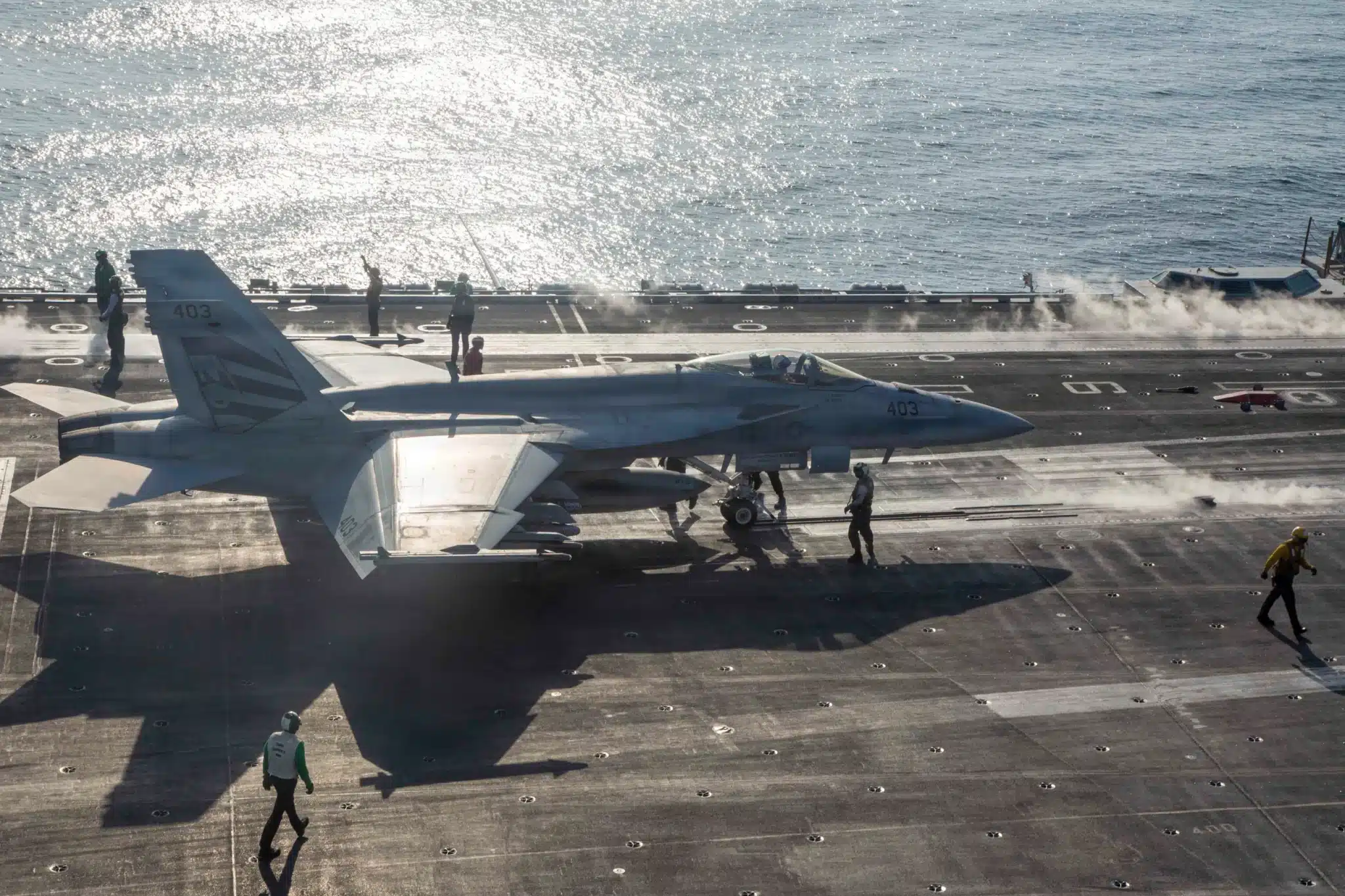 US Navy Sailor Hurt During Flight Ops On USS Abraham Lincoln ...